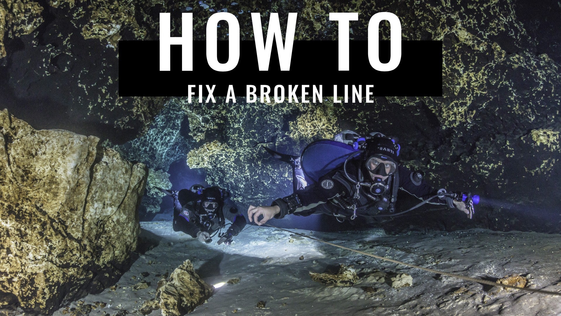 How to Fix a Broken Line when Cave Diving