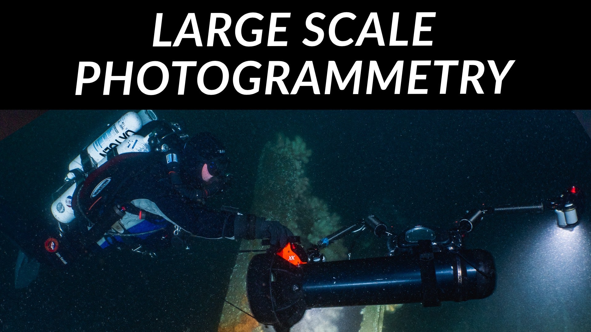 Large Scale Underwater Photogrammetry