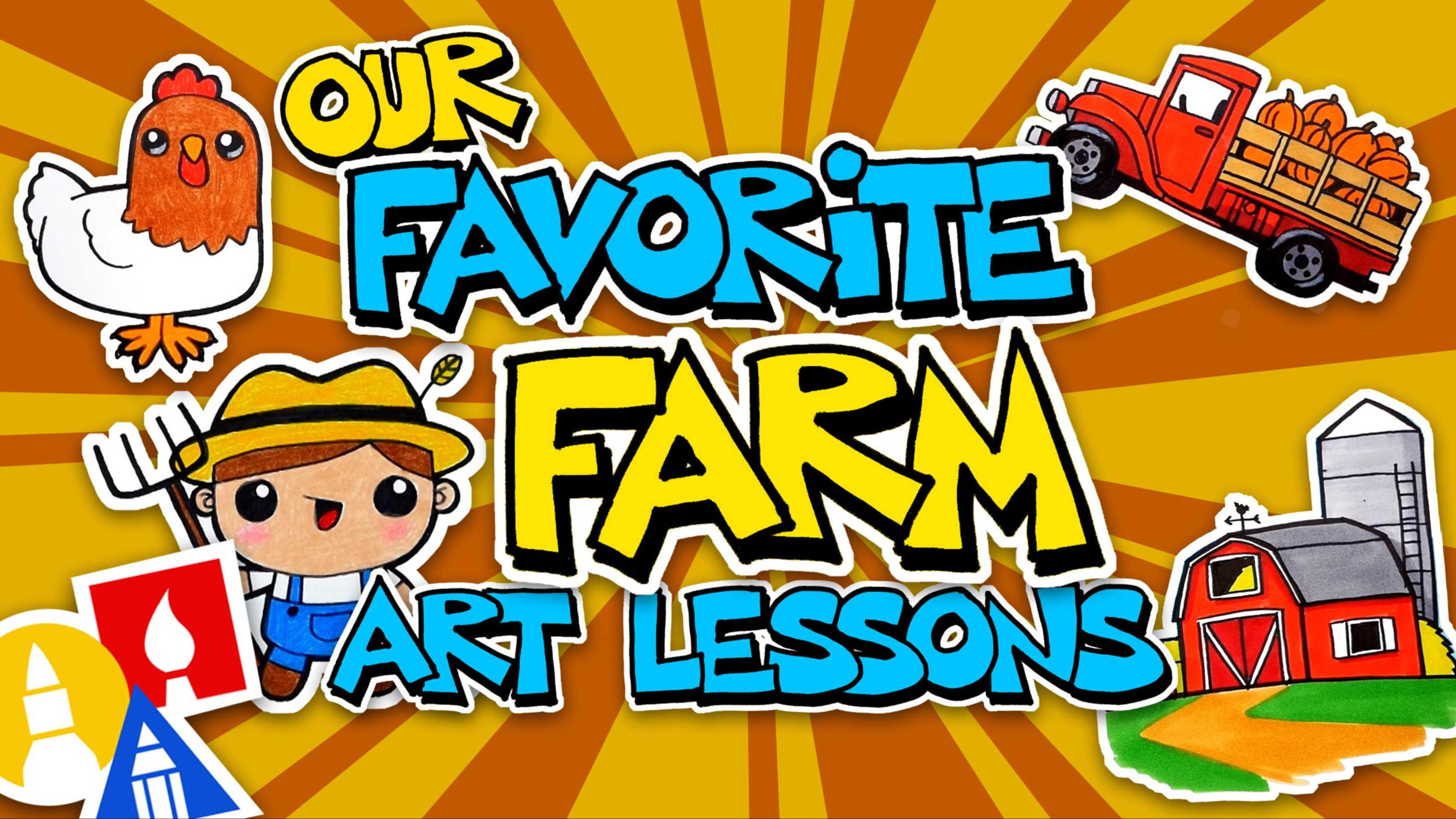 How To Draw A Farm Collection | Art For Kids Hub