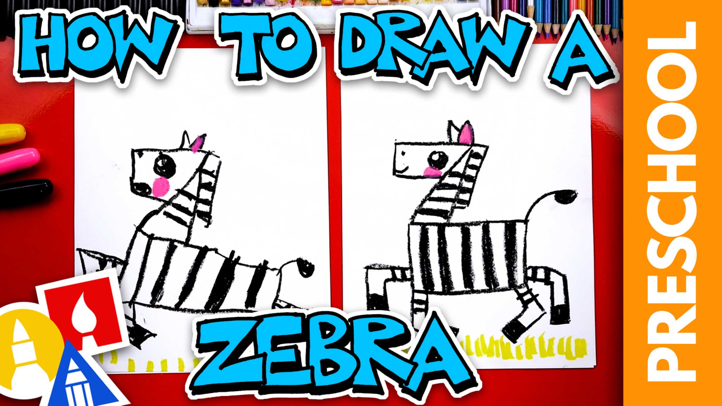 Zebra Drawings For Kids