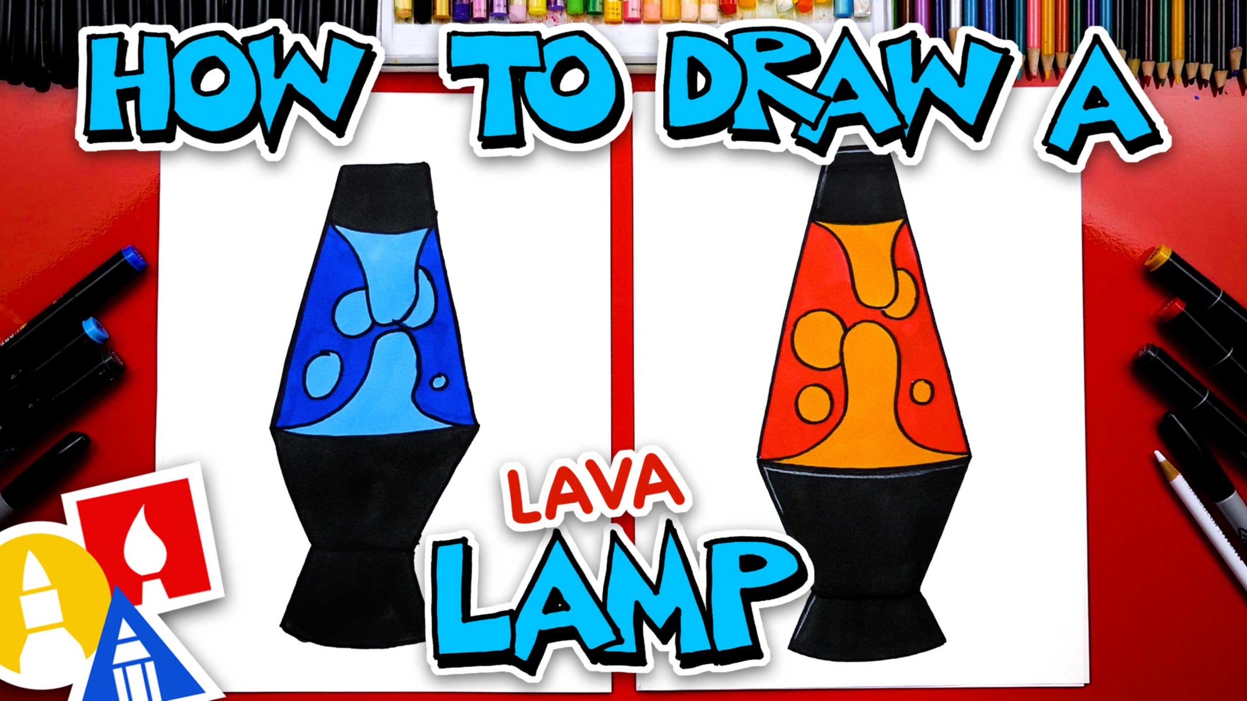 How To Draw A Lava Lamp Art For Kids Hub