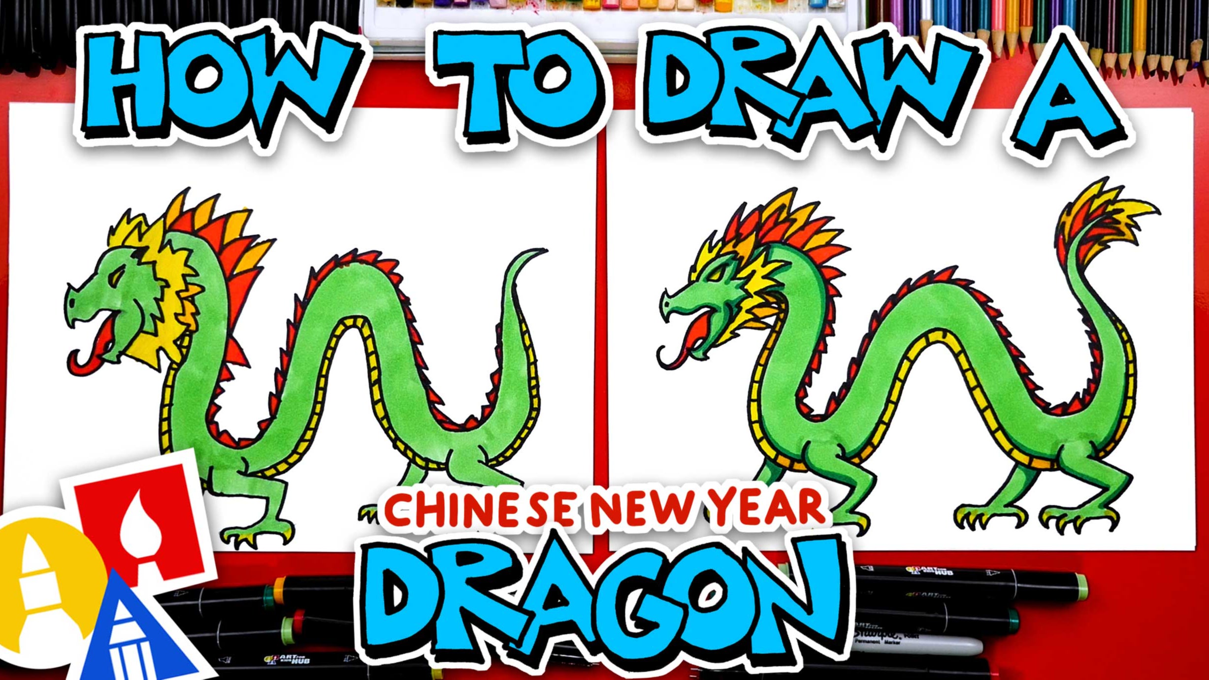 Simple Chinese Dragon Drawing