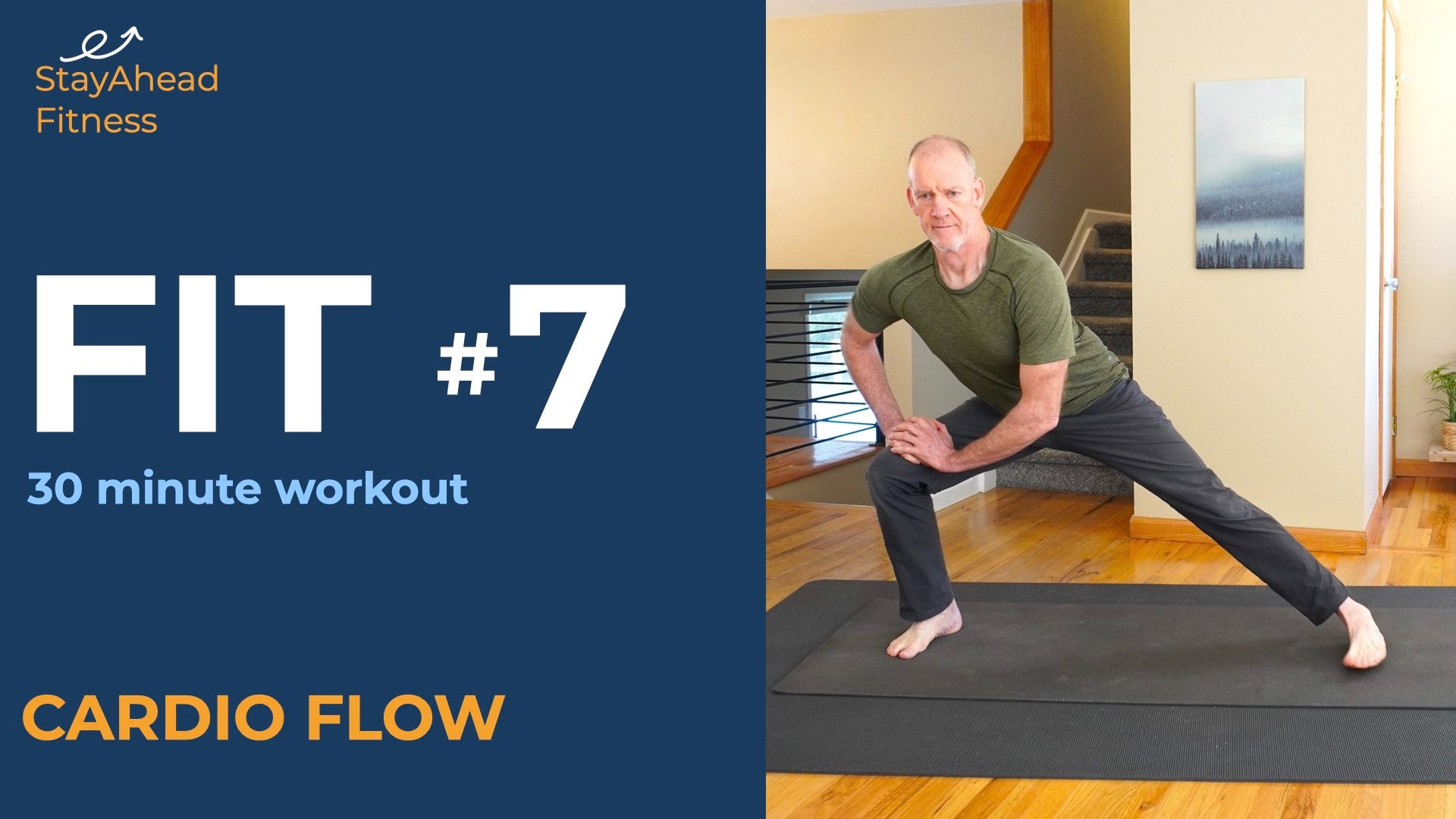 FIT #7 - Cardio, Standing Core, Floor Stretch | StayAhead Fitness