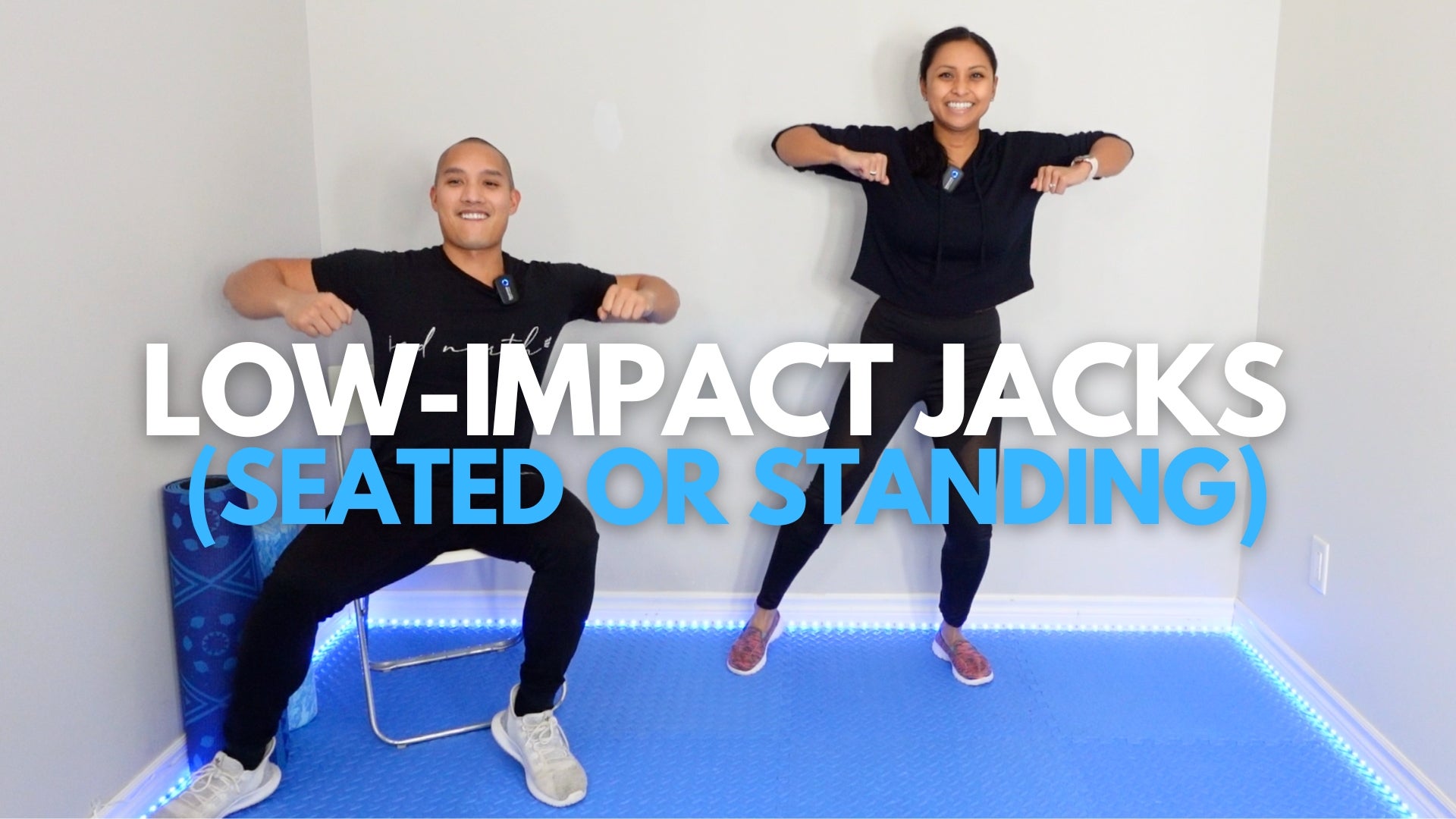 Standing and seated Low-impact jacks workout | Justin Agustin Workouts