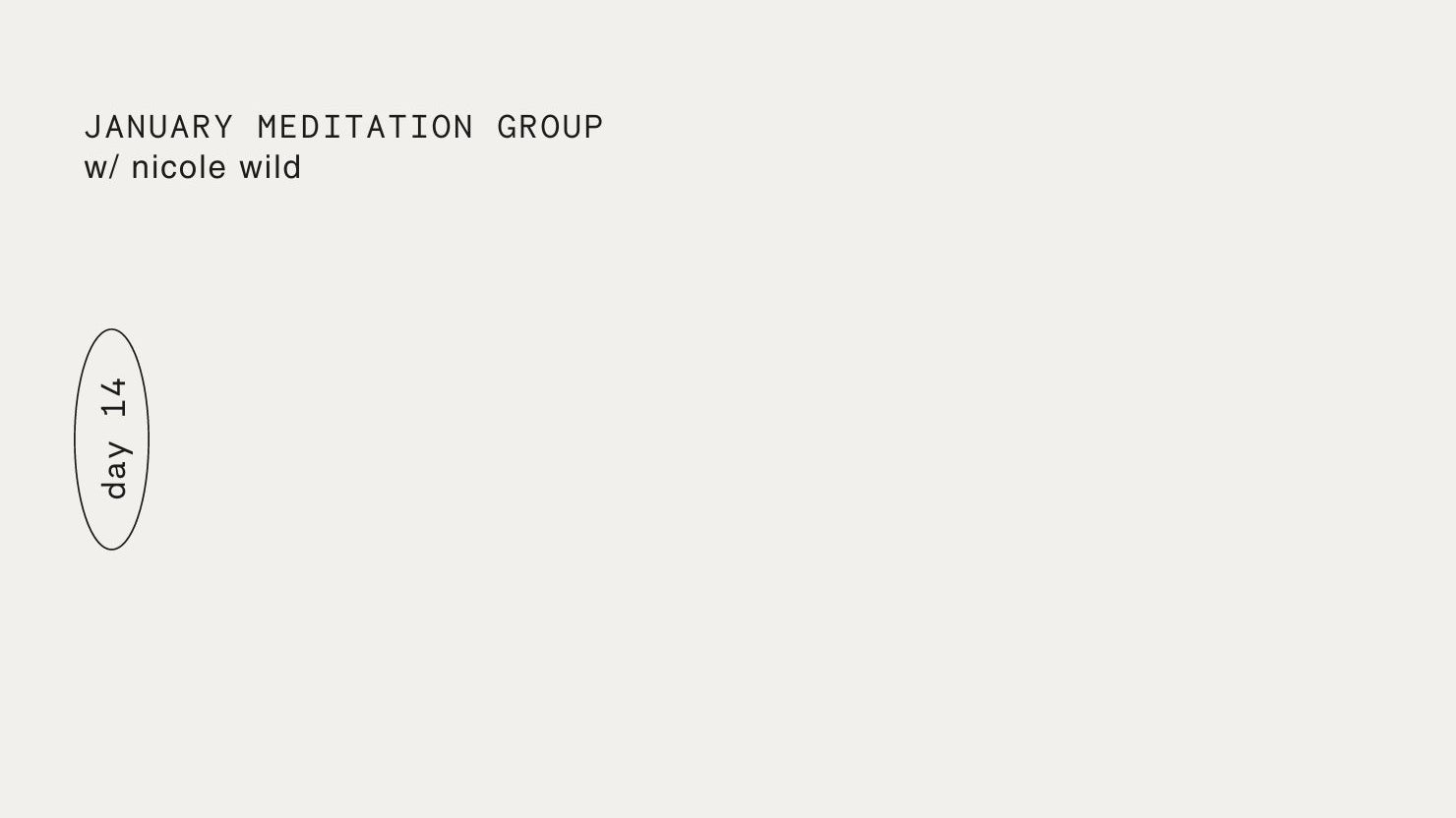 January 18: LIVE Meditation Group | The Collective Kula