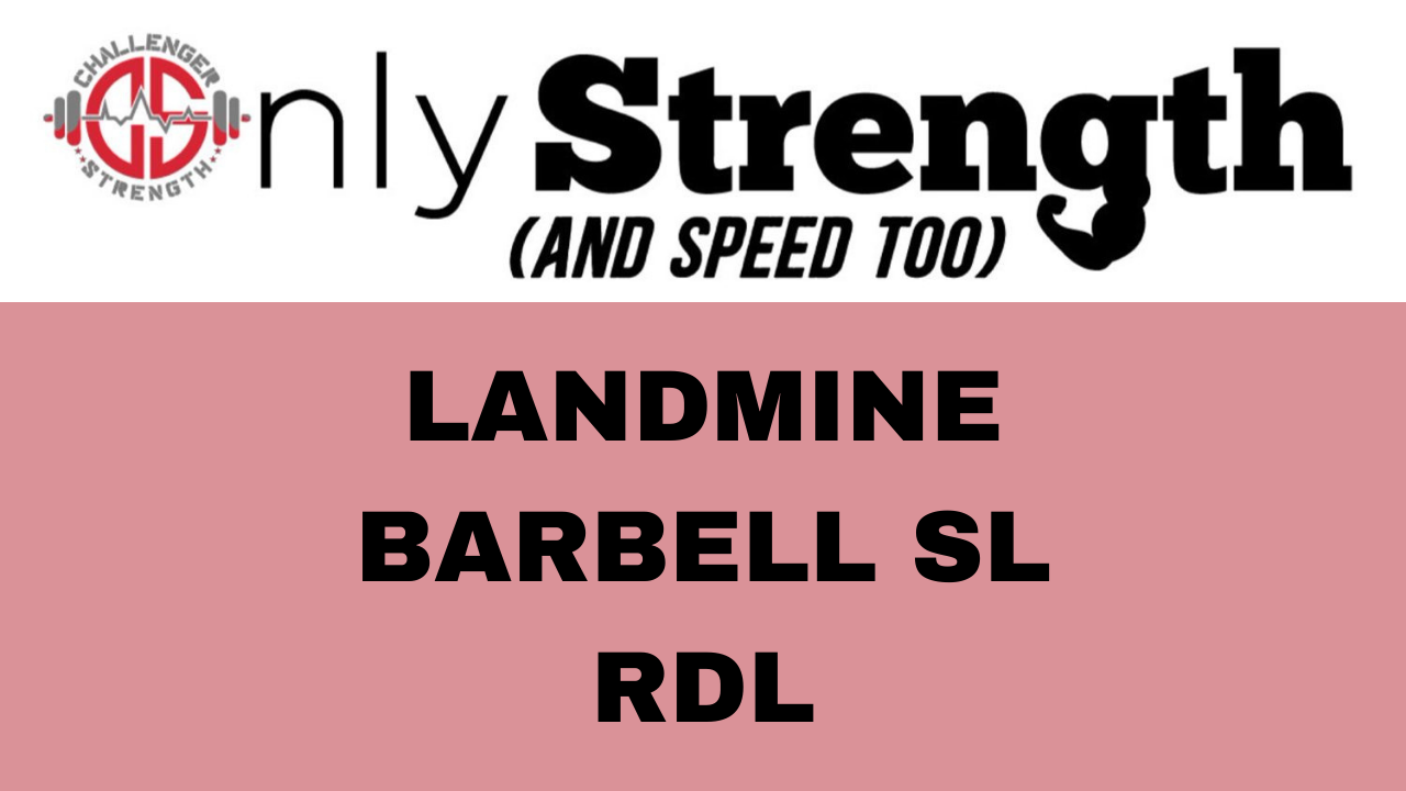 LANDMINE BARBELL SL RDL
