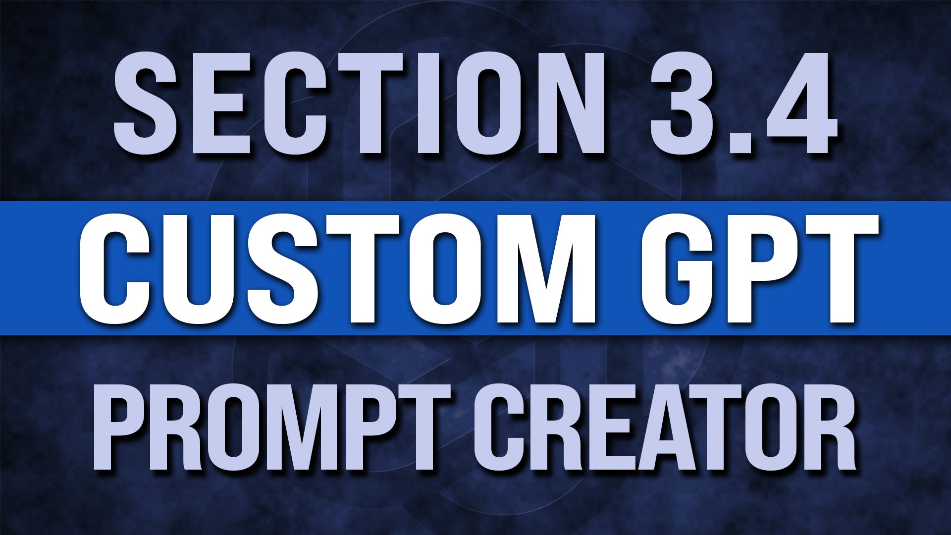 3.4 Create A Custom Image Prompt Generator GPT