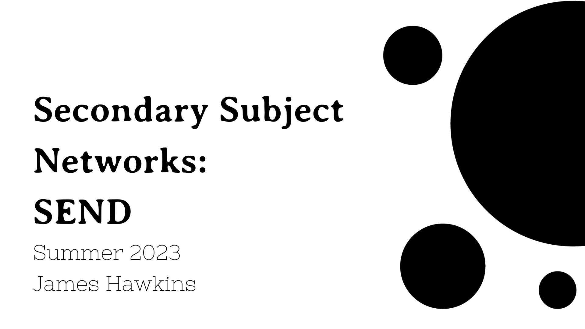 SSN - SEND - session 2