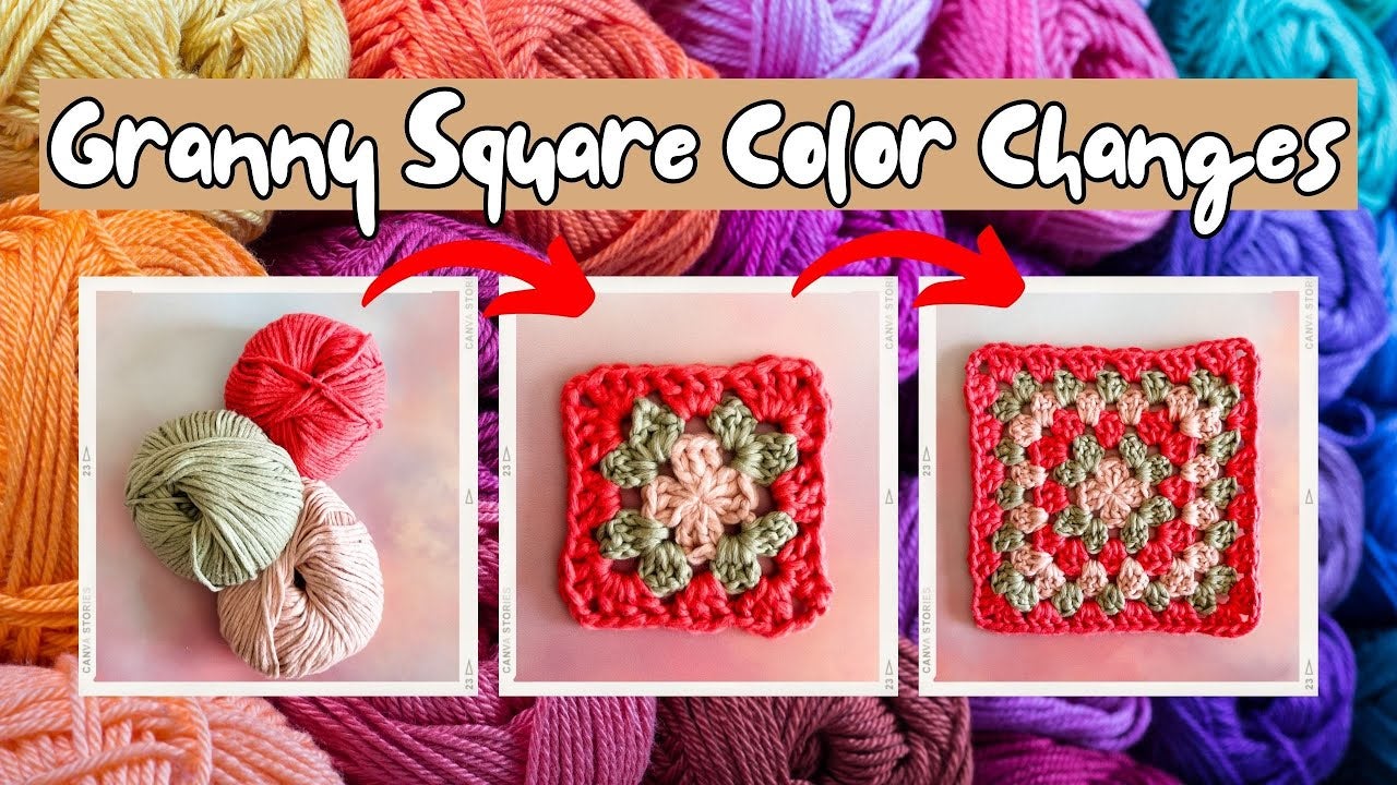 Master Granny Square Color Changes