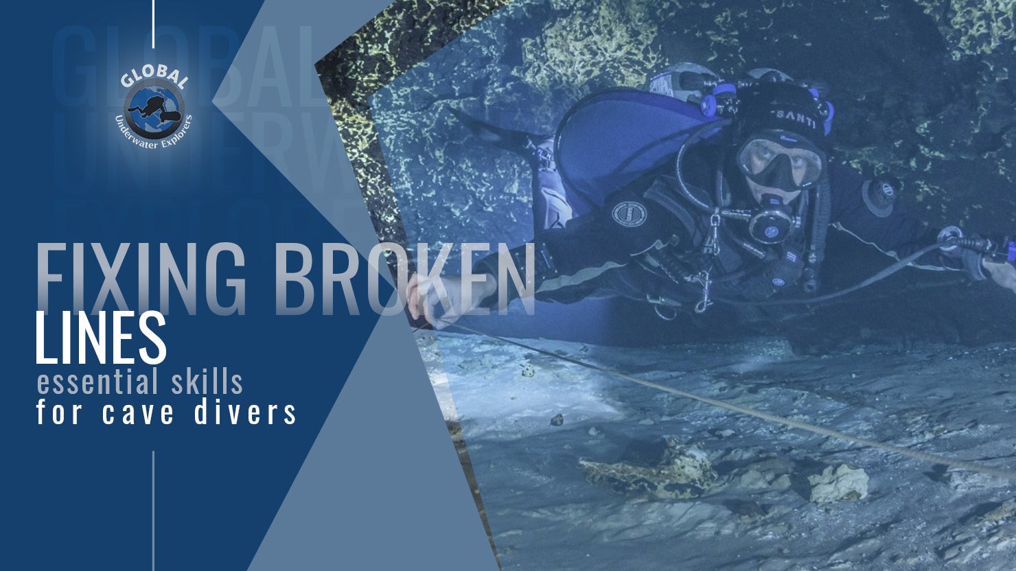 How to Fix a Broken Line when Cave Diving
