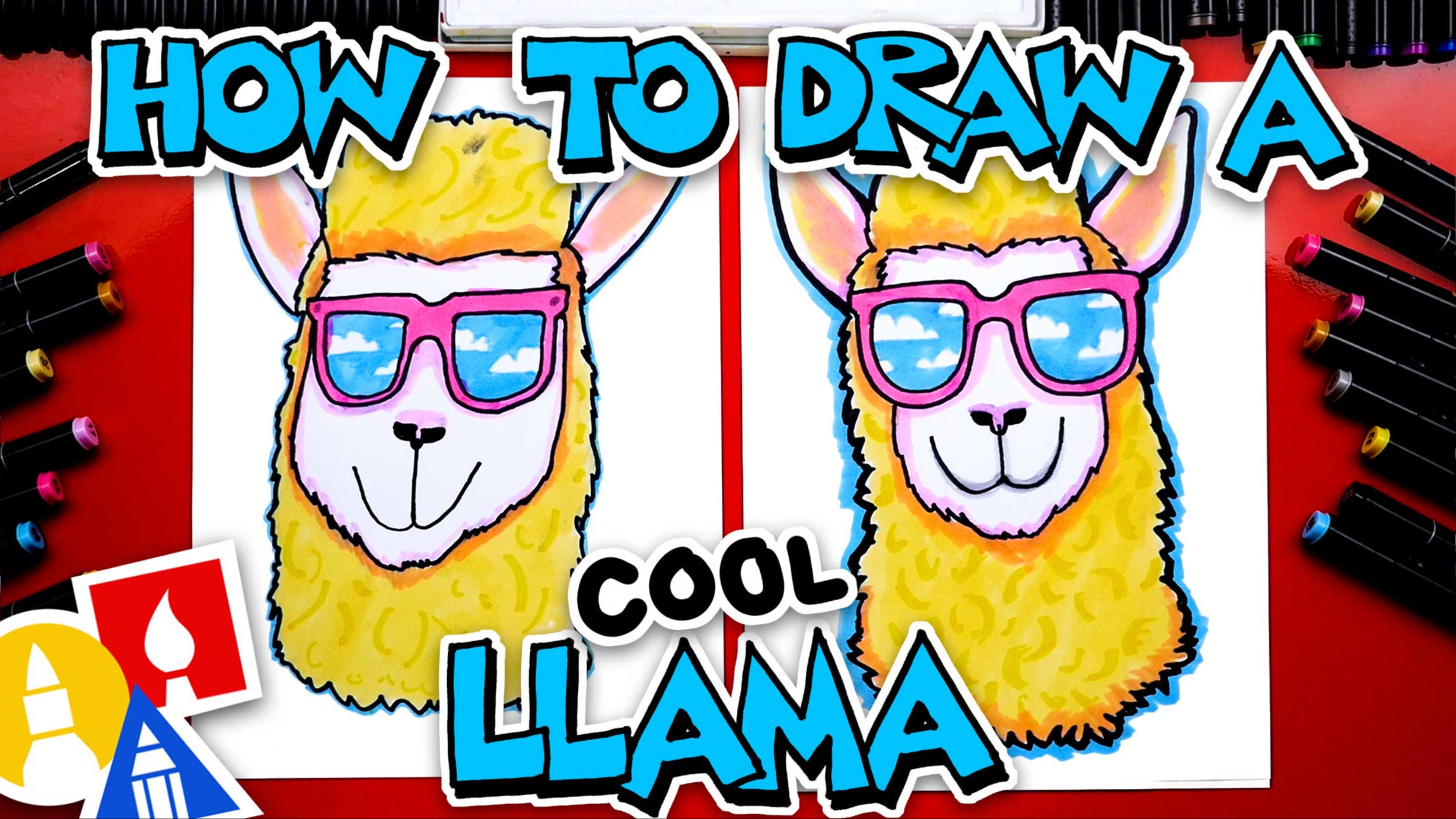 Llama Drawing For Kids