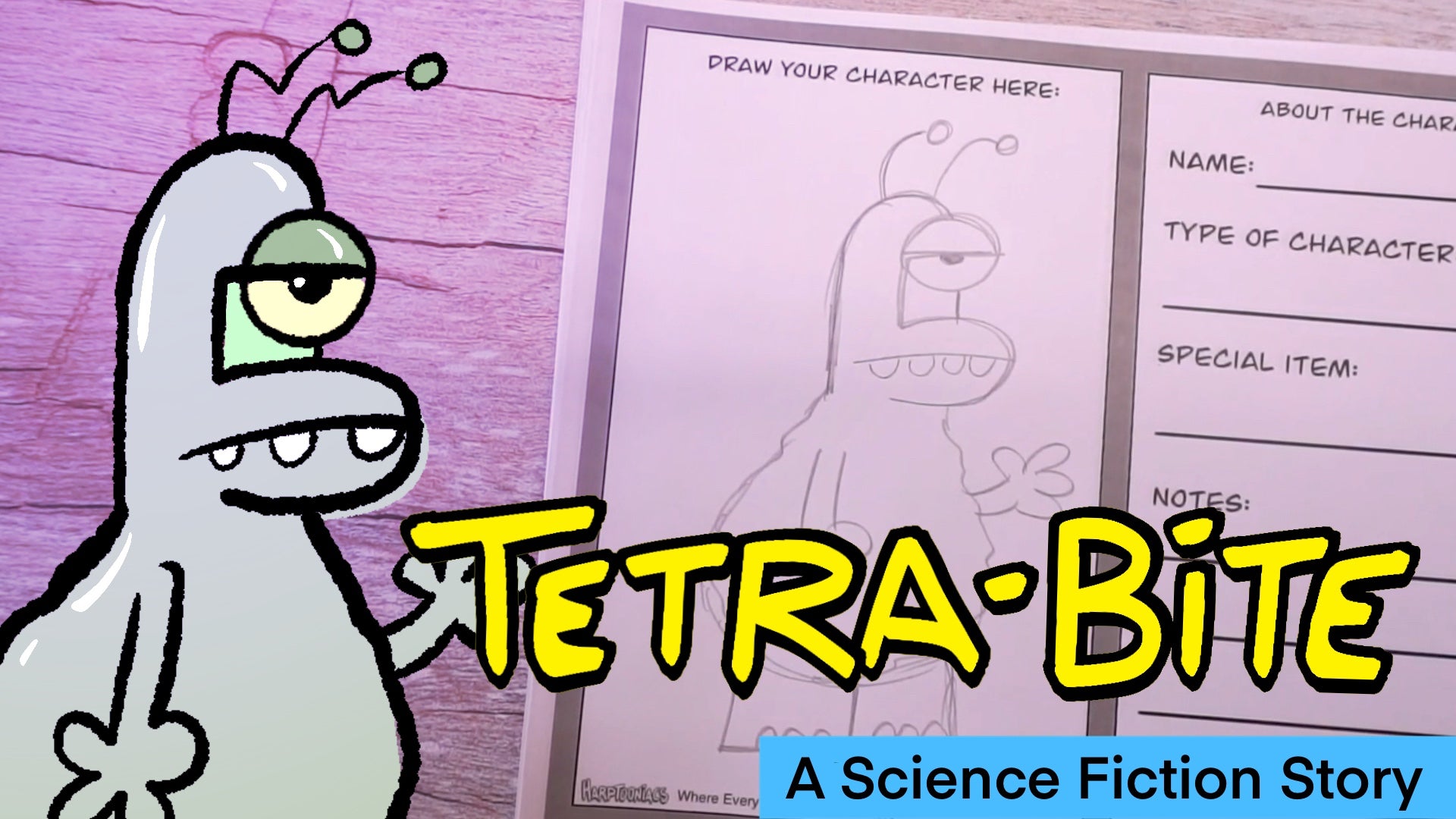 Learn how to draw a space alien for a scient fiction story or comic ...
