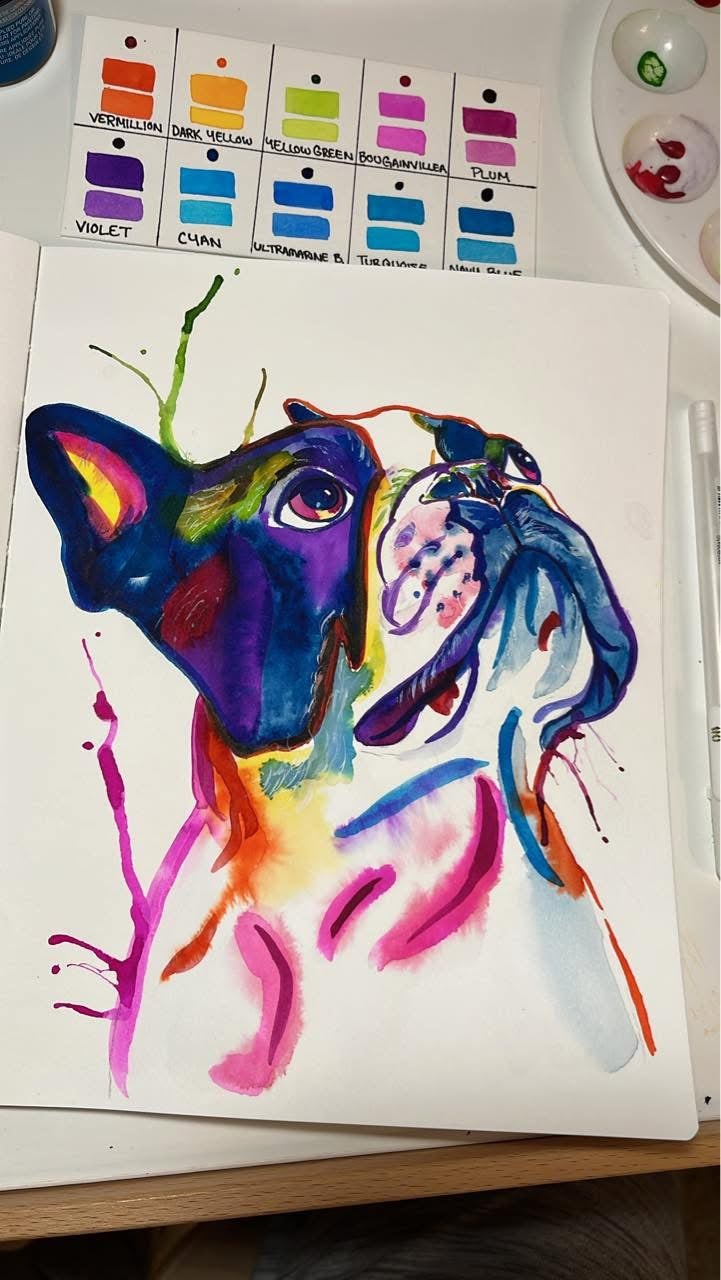 Paint Your Pet in Wild Watercolours