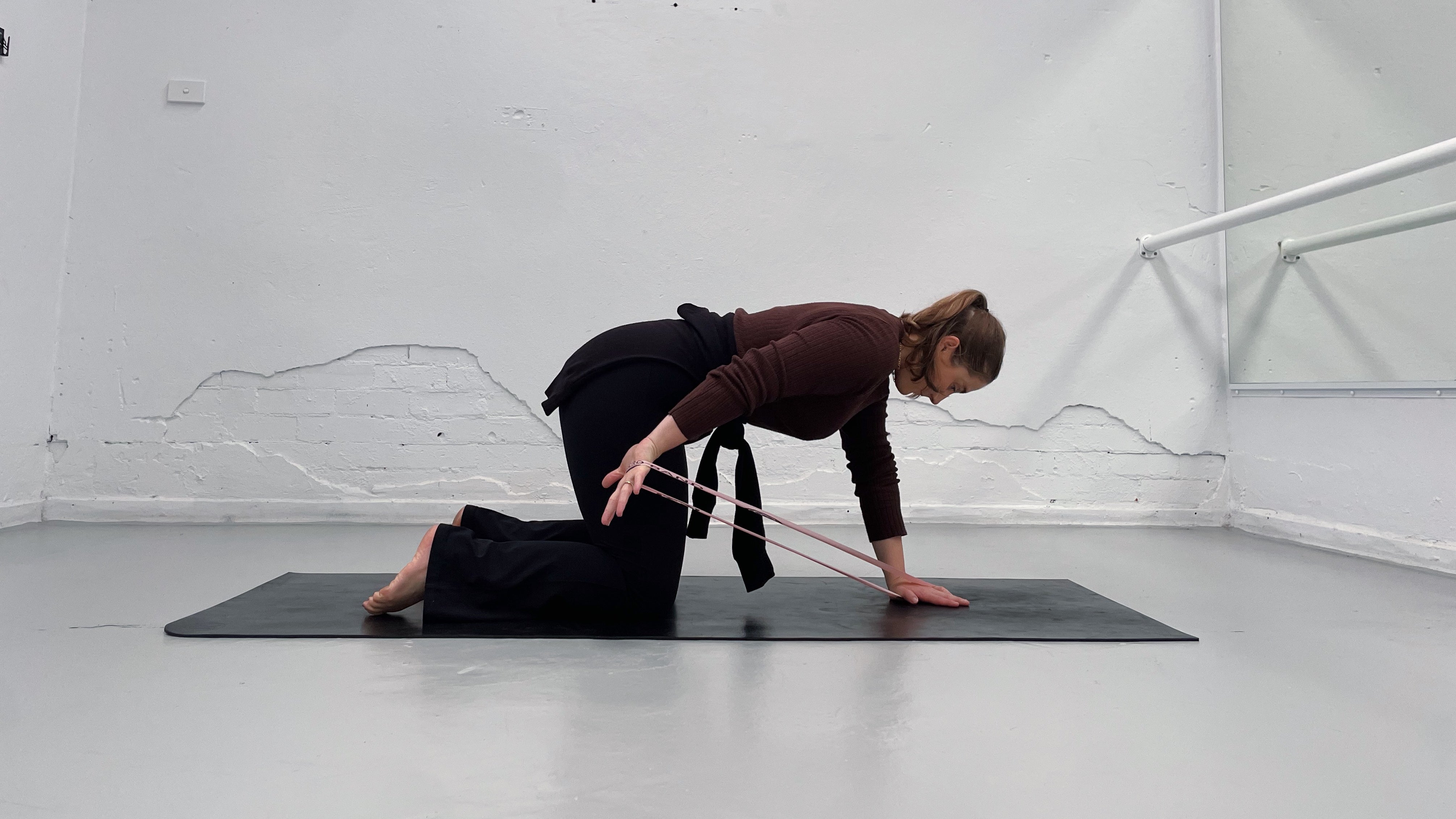 Short Block • Mat Movement: Arms & Shoulders with a Looped Band with ...