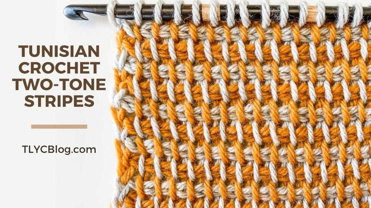 Tunisian Two Tone Stripes