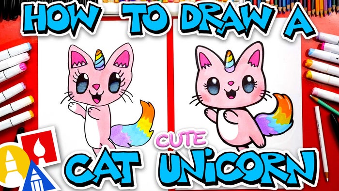 how to draw a kawaii cat