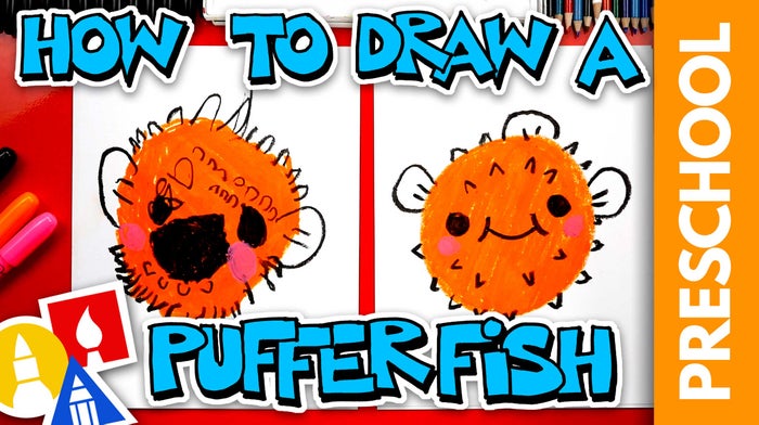 puffer fish drawing