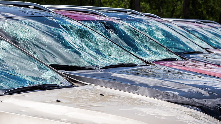 Car hail damage
