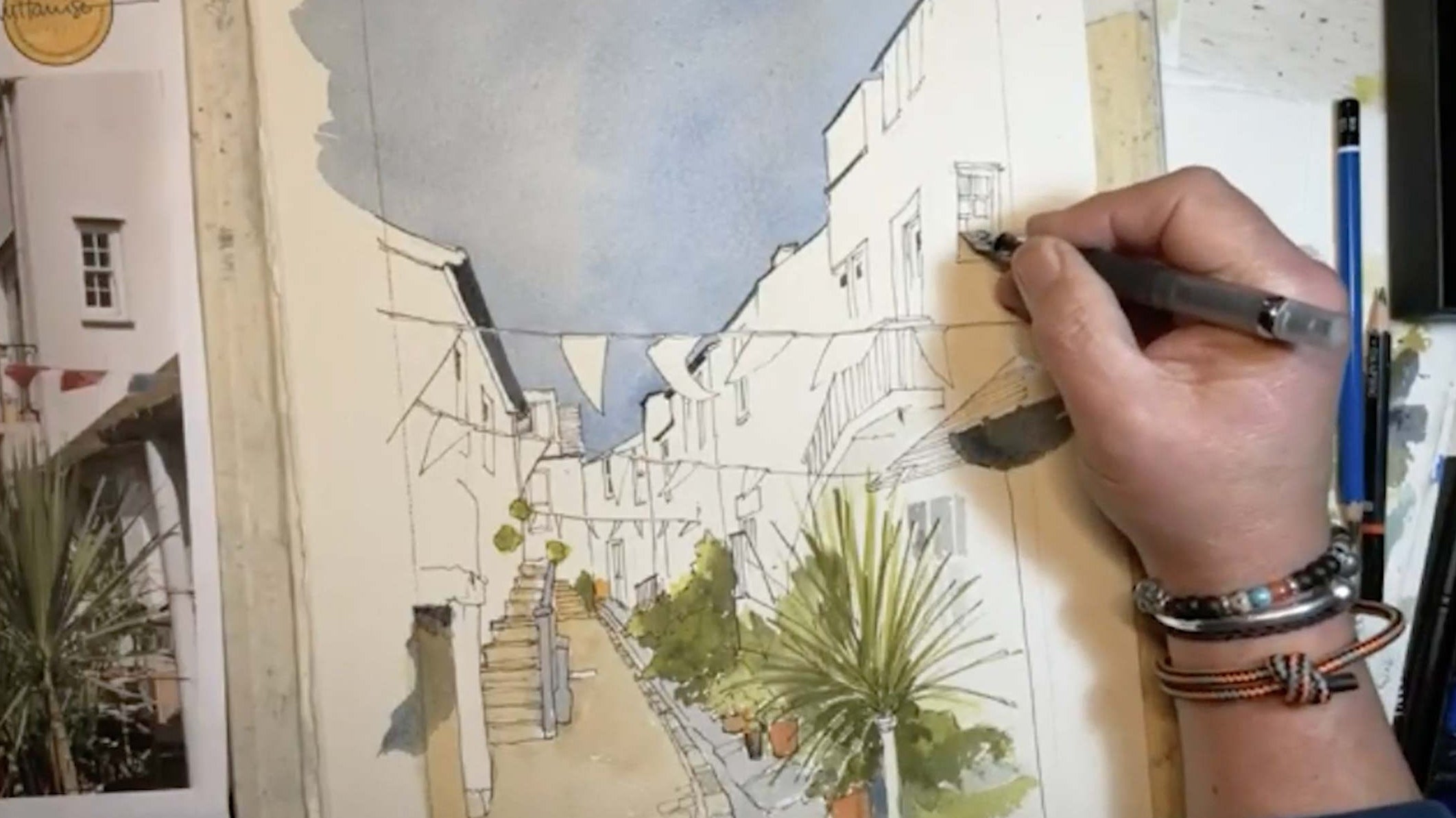Sunlight and Shadow in Line Drawing