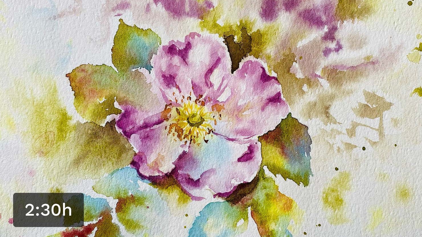 Wild Watercolour Roses