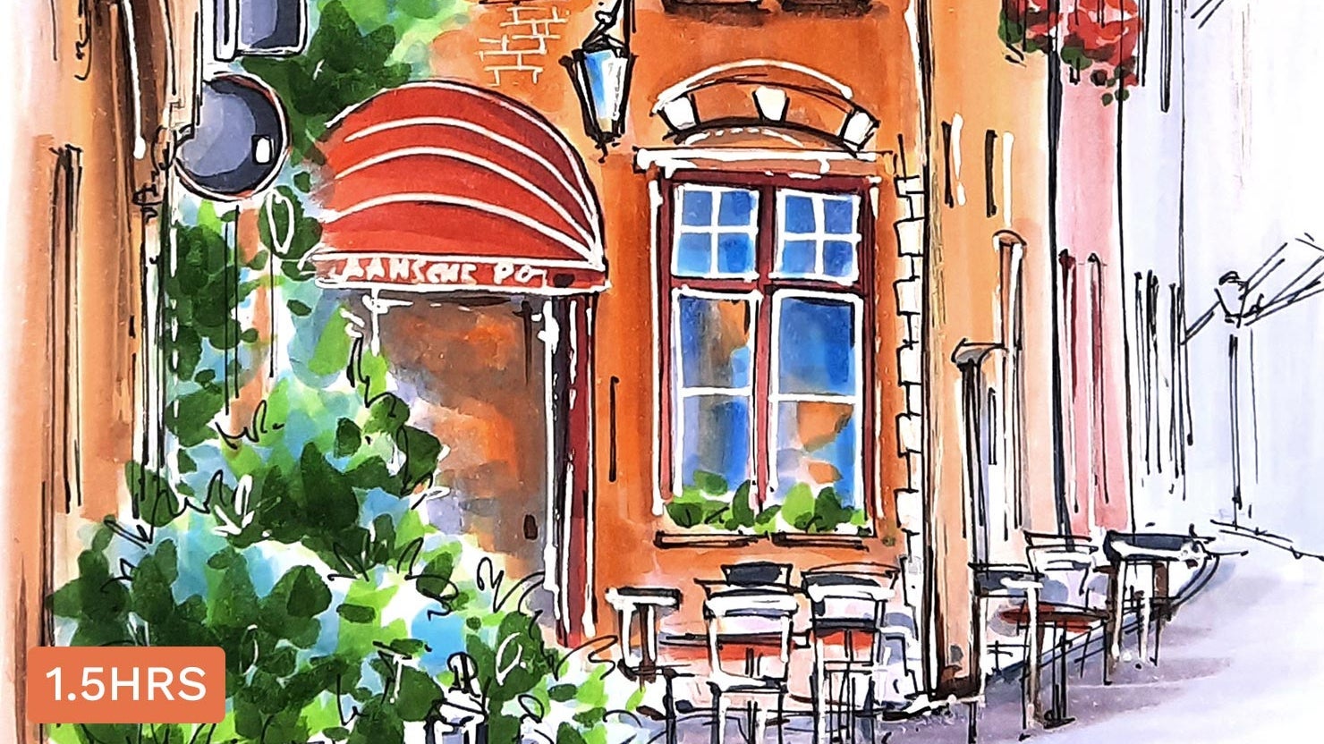 Creating Vibrant Urban Sketches with Alcohol-Based Markers