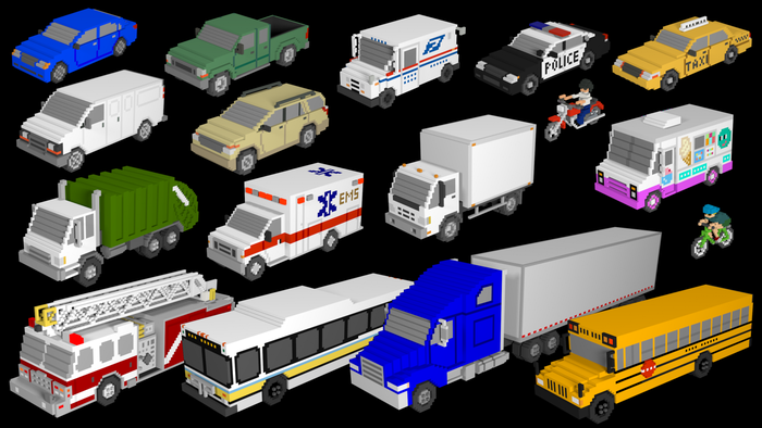 3D Street Vehicles | The Kids' Picture Show