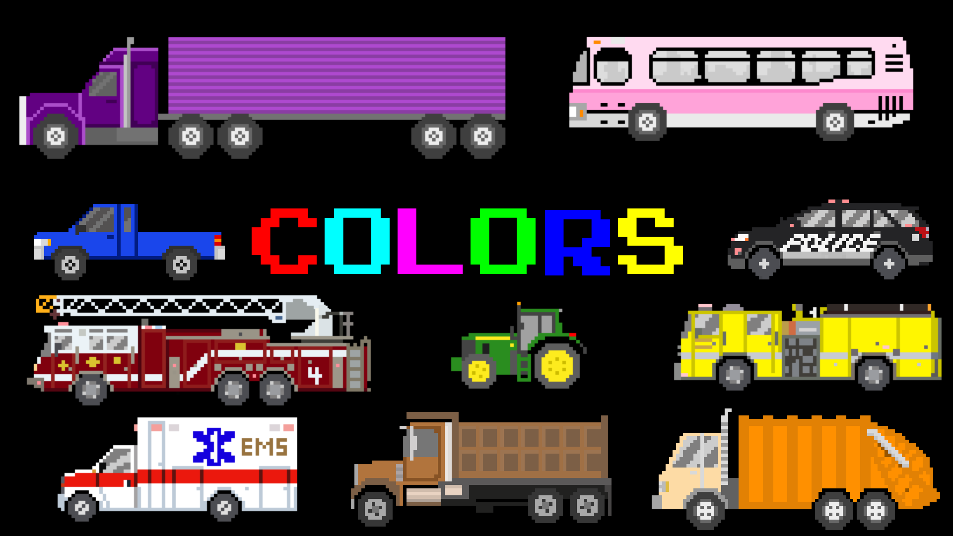 Vehicle Colors Playlist | The Kids' Picture Show