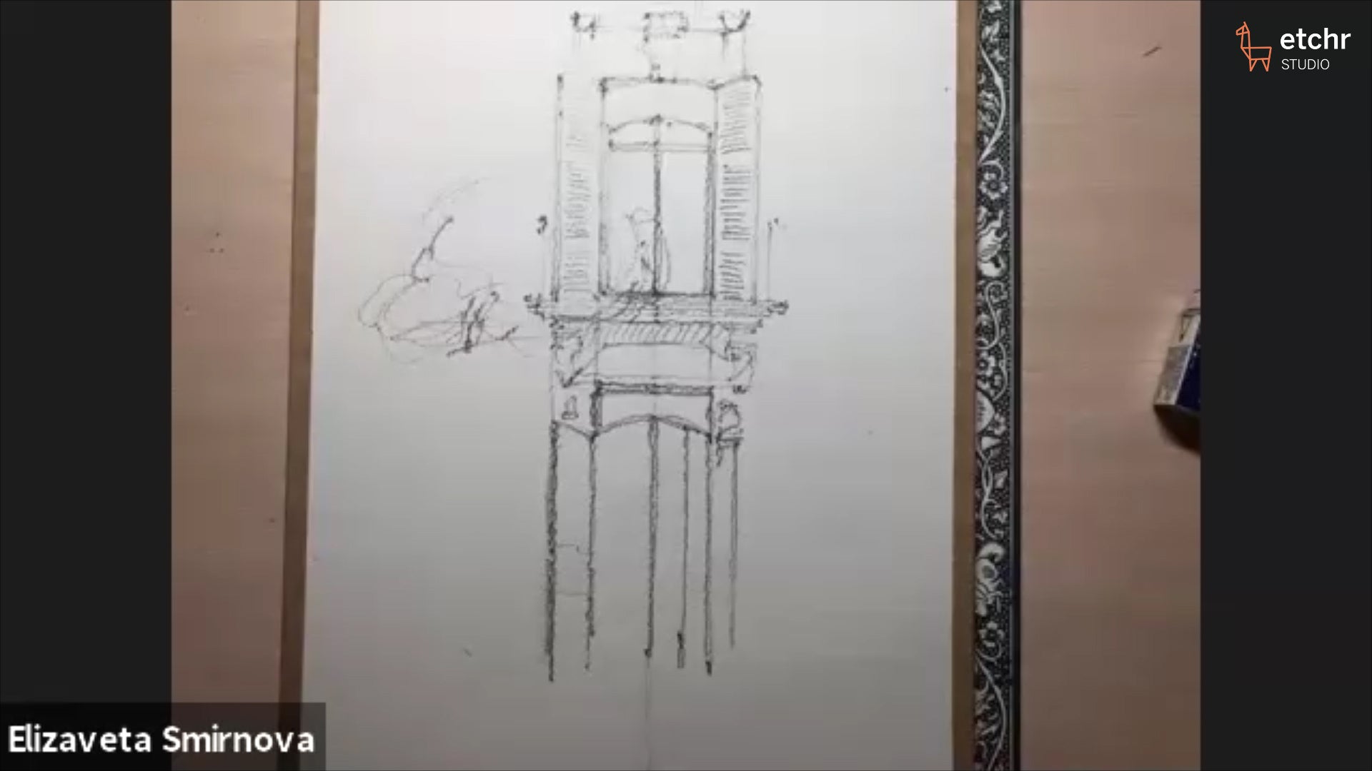 Exploring Architectural Details in Watercolour