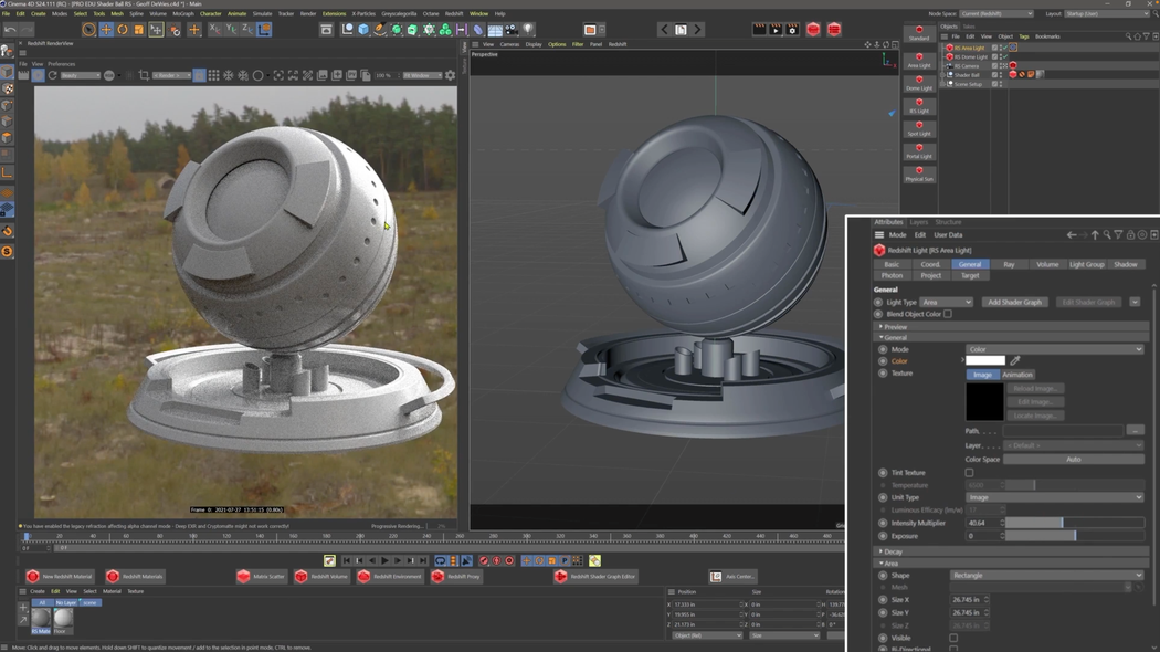 Redshift Render Engine in Cinema 4D Intro | Dustin Valkema