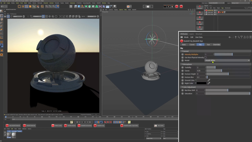 Redshift Render Engine in Cinema 4D Intro | Dustin Valkema