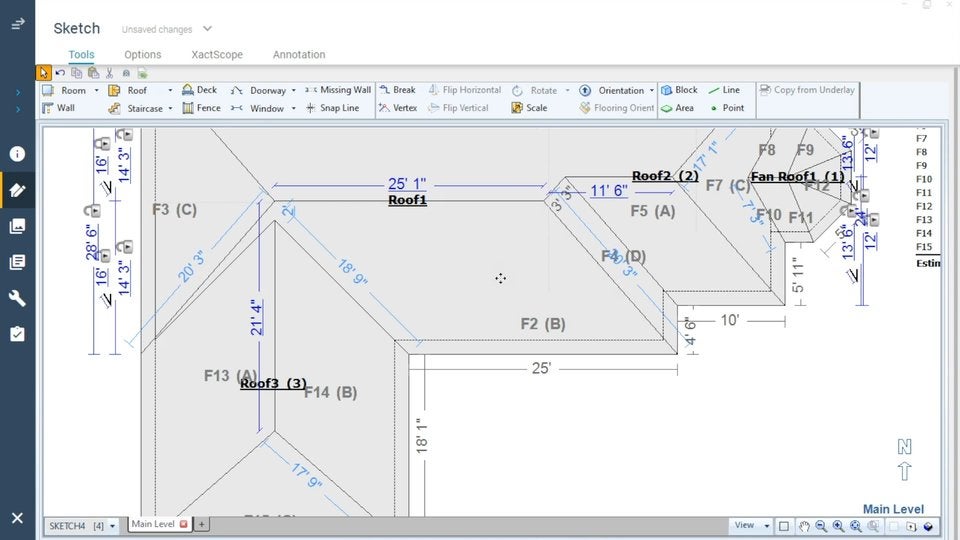 Level 1 and level 2 Xactimate Sketch Certification Videos