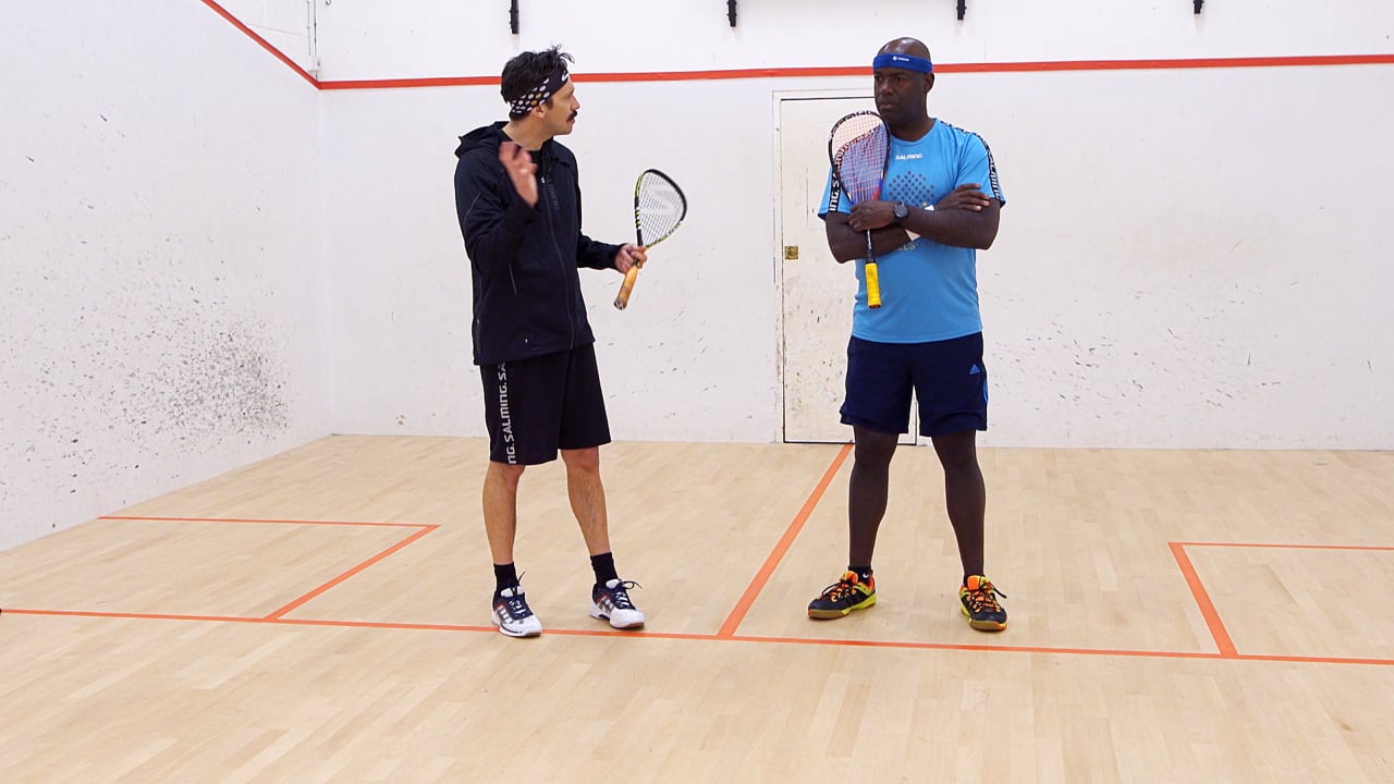 Racket face and length of swing