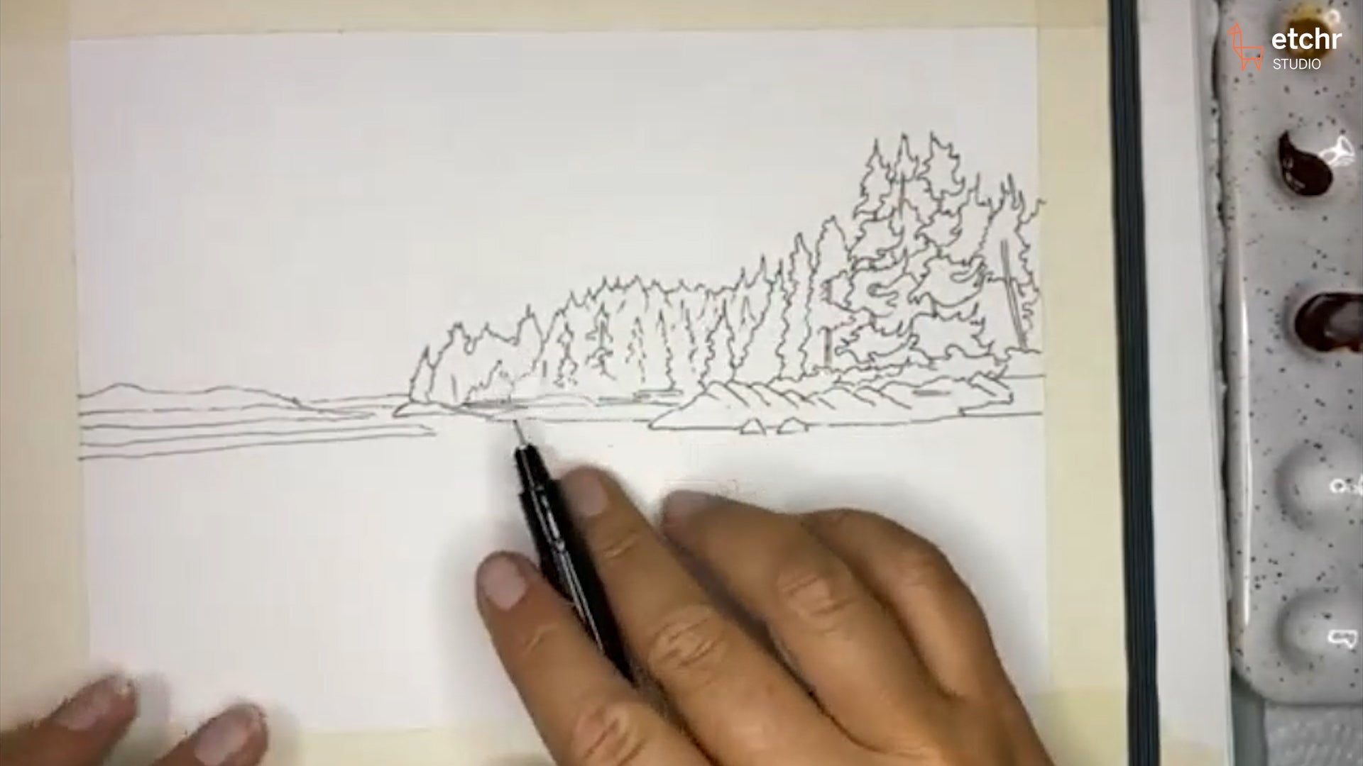 Water in Motion with Watercolours