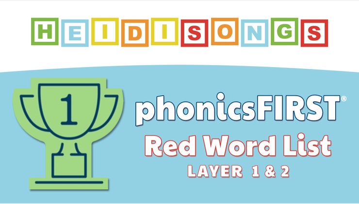 HeidiSongs | Phonics First - Level 1 & 2 Red