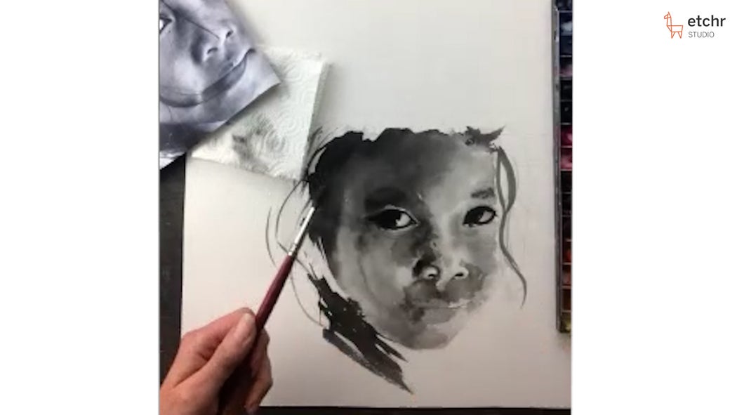 Loose Portraits in Watercolour