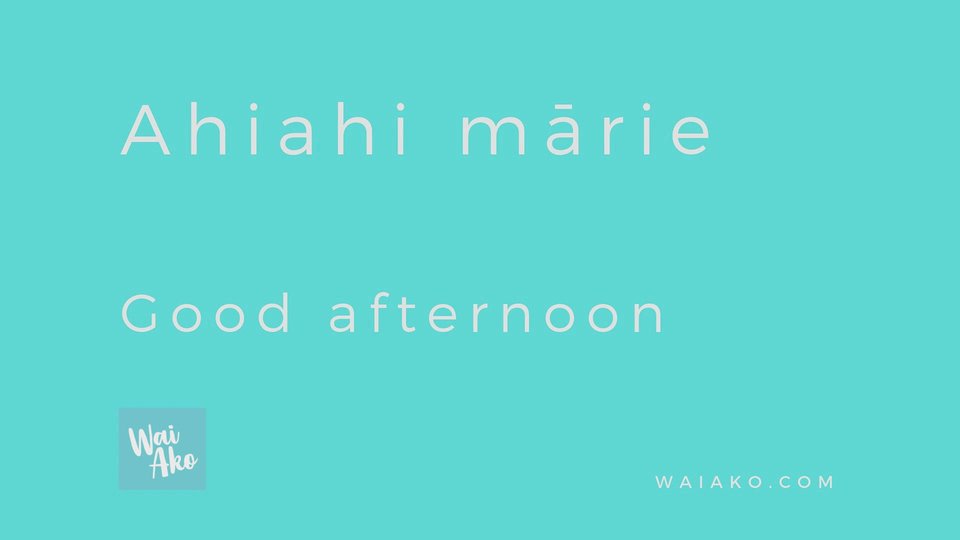 Wai Ako | Ata Mārie — Meaning & Usage | Learn Māori Greetings with Wai Ako