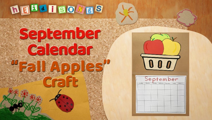 HeidiSongs | September Calendar Craft - Crafts with Miss Kim