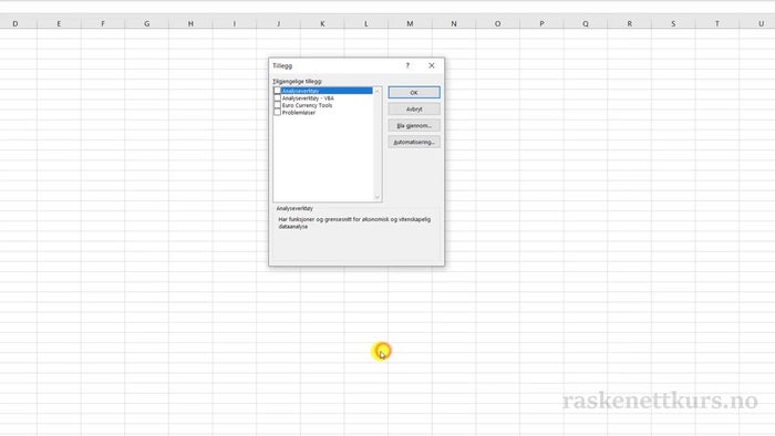 Lage frekvenstabell og histogram i Excel - raskenettkurs.no | Raske ...