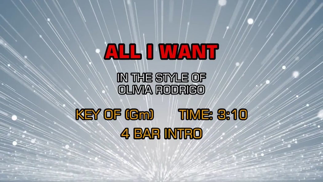 Olivia Rodrigo - All I Want