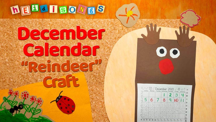 HeidiSongs | December Calendar Craft - Crafts with Miss Kim