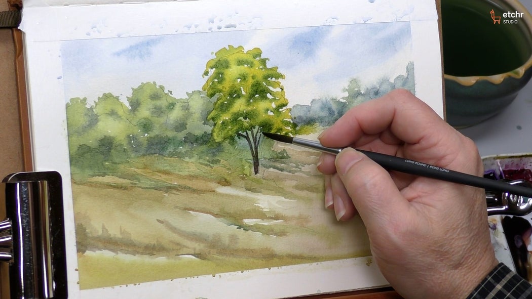 Painting Nature: Exploring Shapes and Values in Watercolour