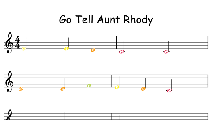 Boomy Tunes | Go Tell Aunt Rhody_Sheet Music