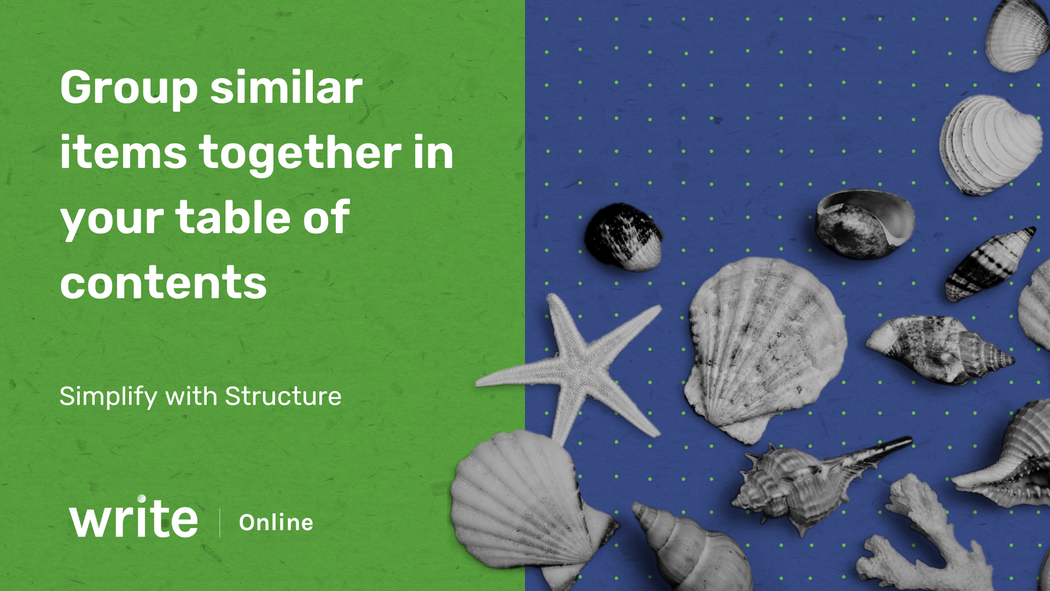 Write Online | Simplify with Structure