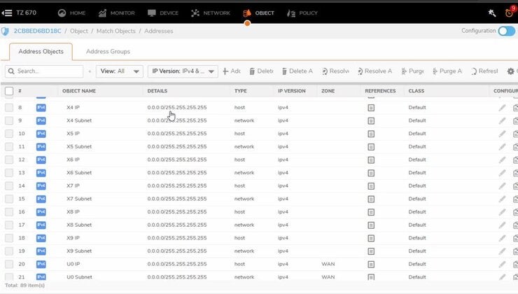 SonicWall Gen 7: How to Create Custom Address Objects