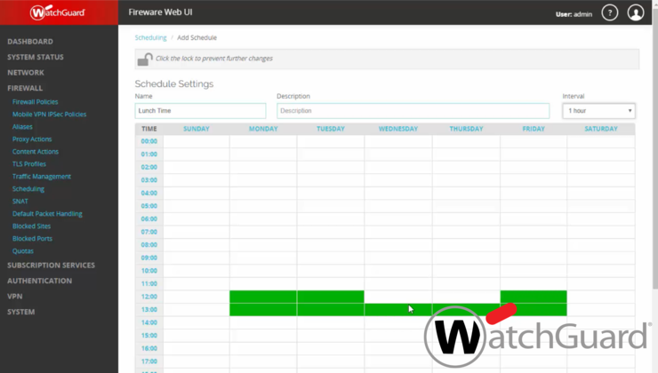 WatchGuard: How to Configure WatchGuard Policy Schedules