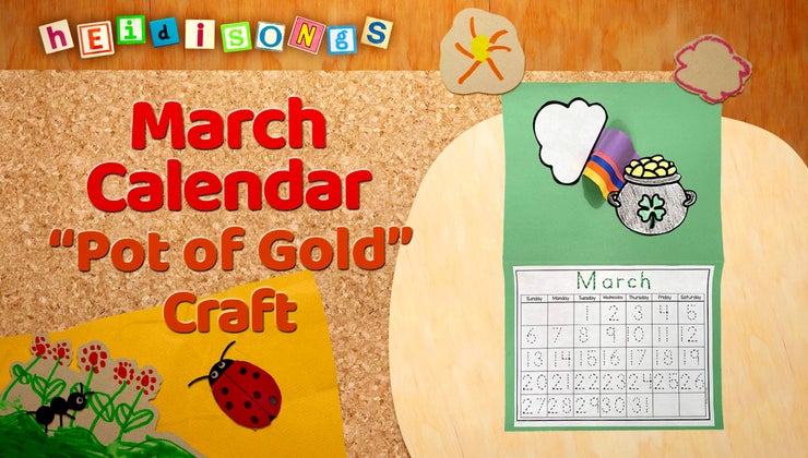 HeidiSongs | March Calendar Craft - Crafts with Miss Kim