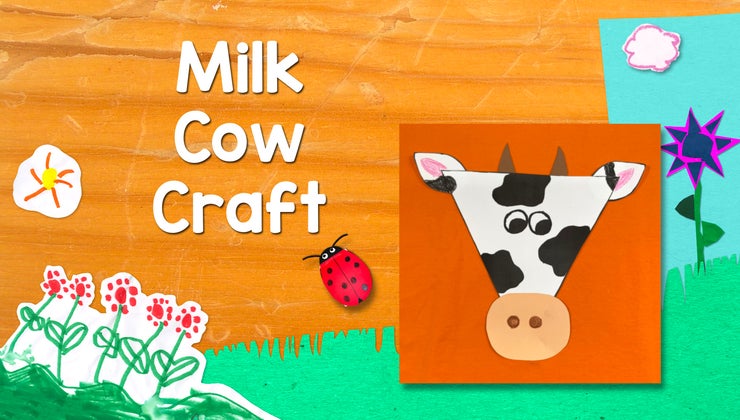 HeidiSongs | Milk Cow Craft - Crafts With Miss Kim