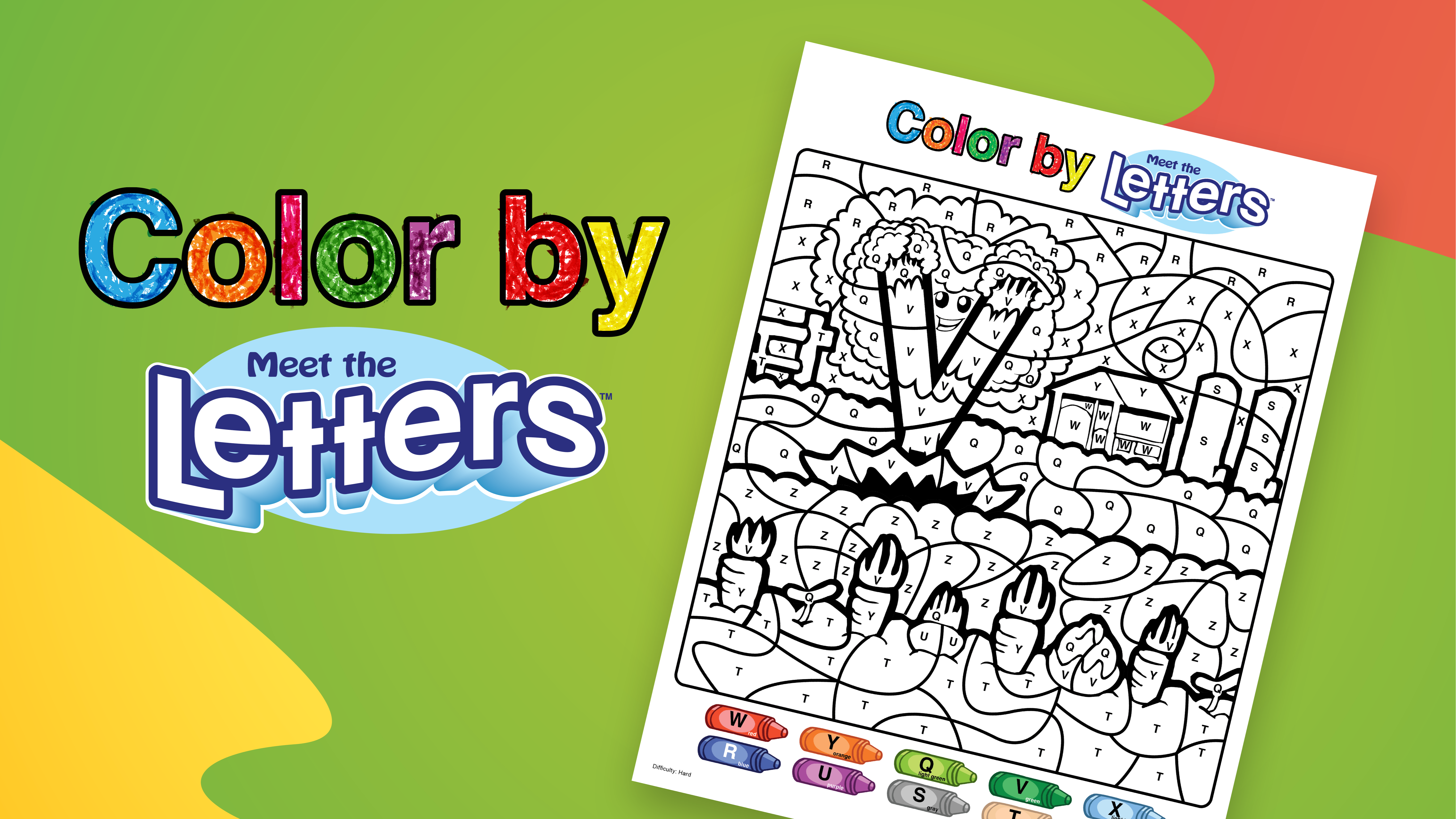 meet the letters coloring pages
