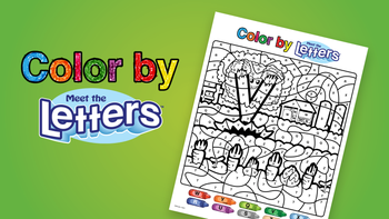 meet the letters coloring book