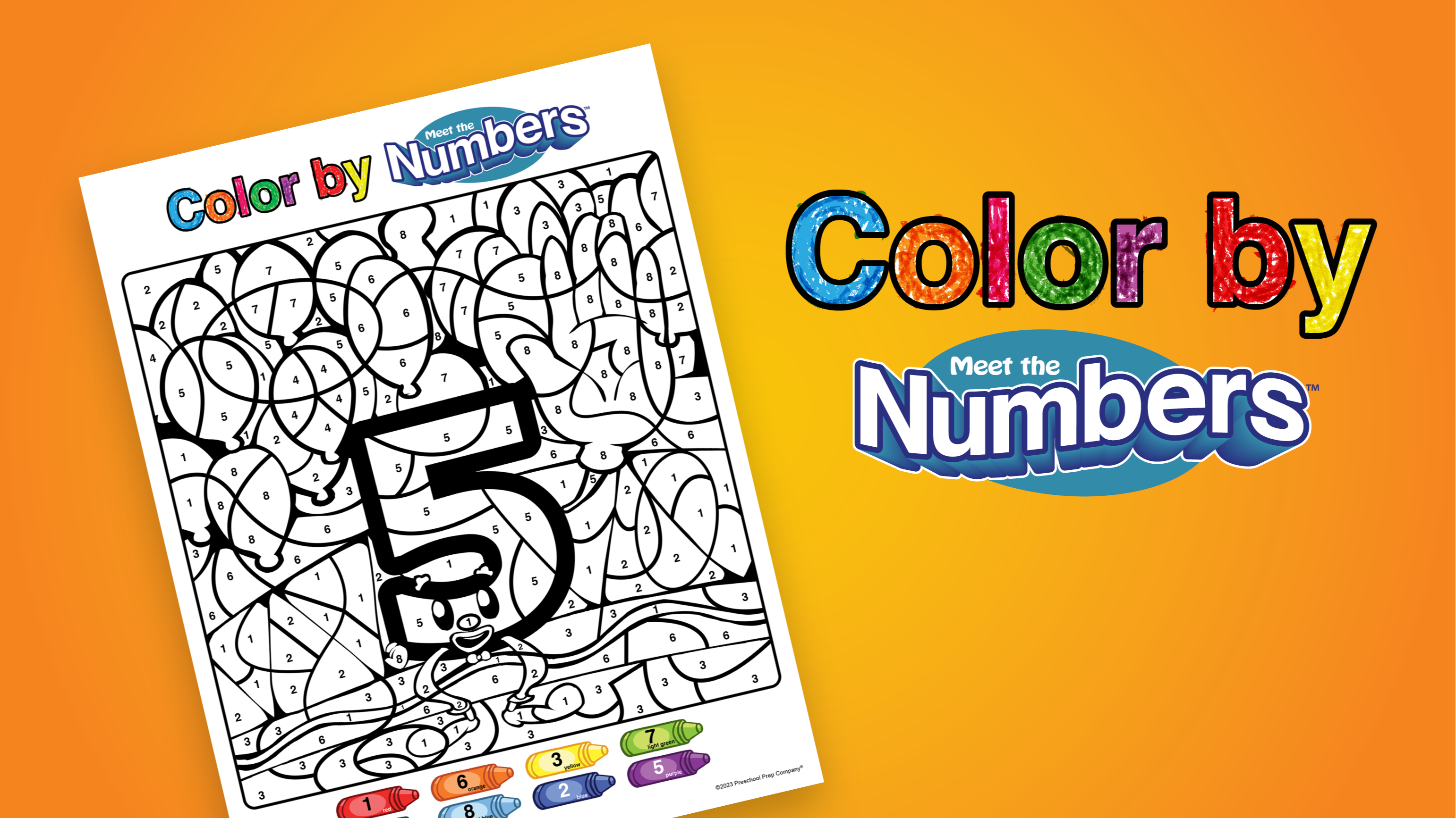 Kids Club | Color By Numbers "5"